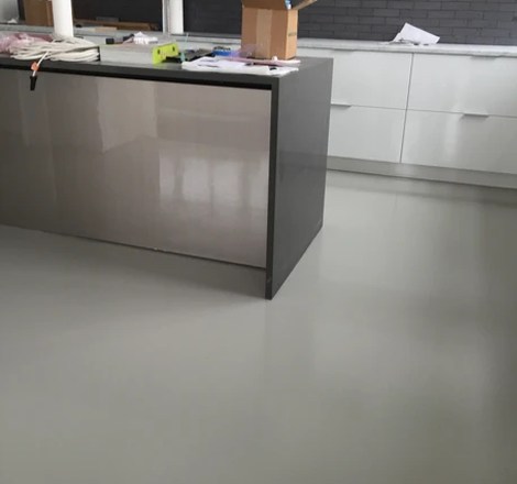 Solid White Jersey Shore Epoxy Floor | EpoxyPlusPro